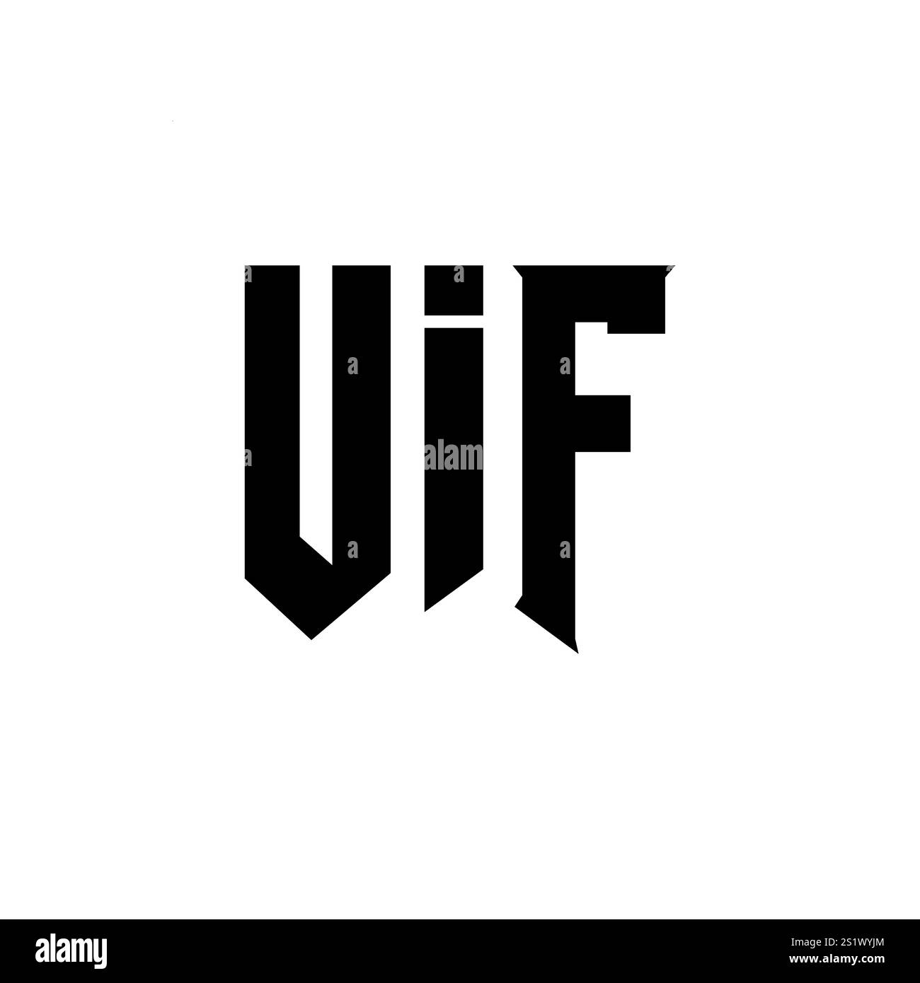 UIF letter logo design for technology company. UIF logo design black ...