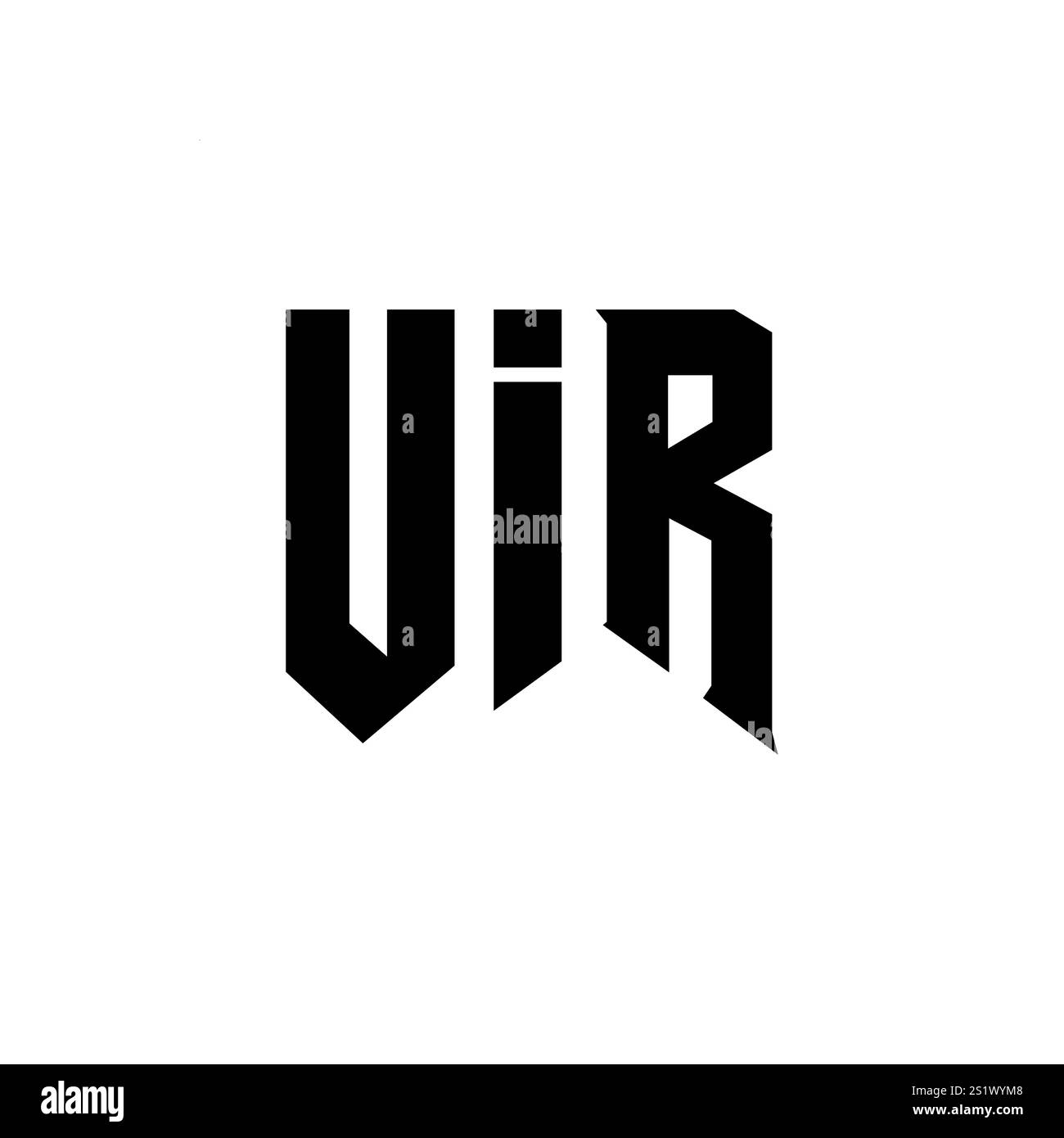 UIR letter logo design for technology company. UIR logo design black ...