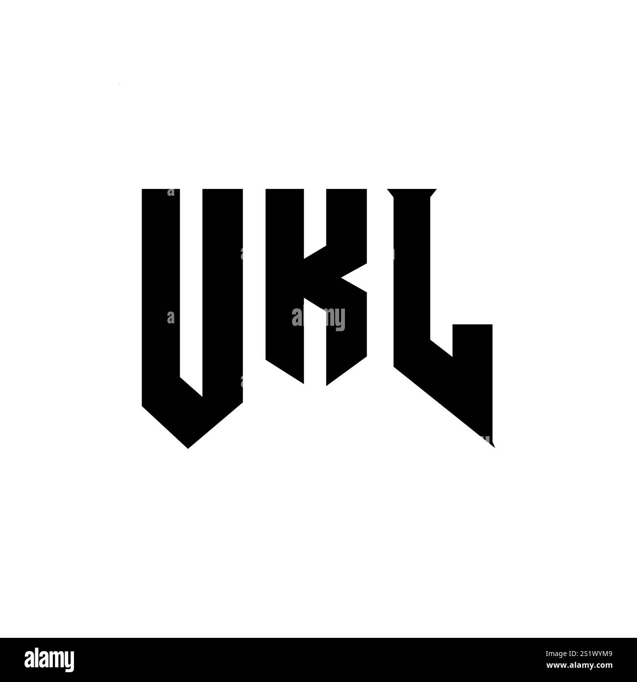 UKL letter logo design for technology company. UKL logo design black ...