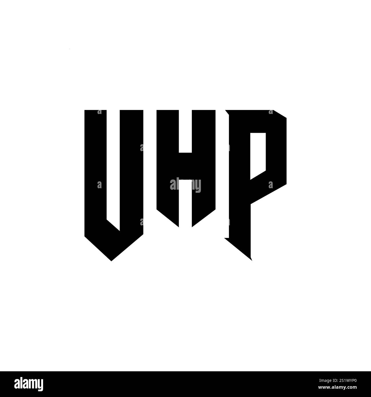 UHP letter logo design for technology company. UHP logo design black ...