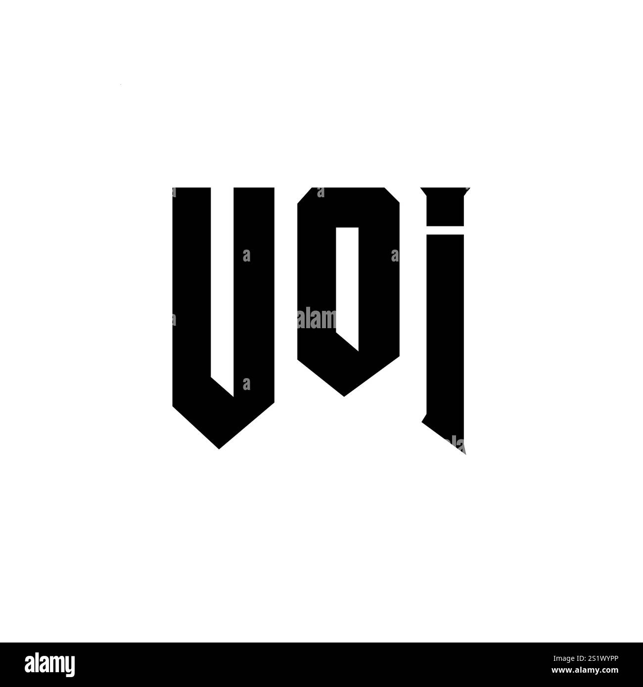 UOI letter logo design for technology company. UOI logo design black ...