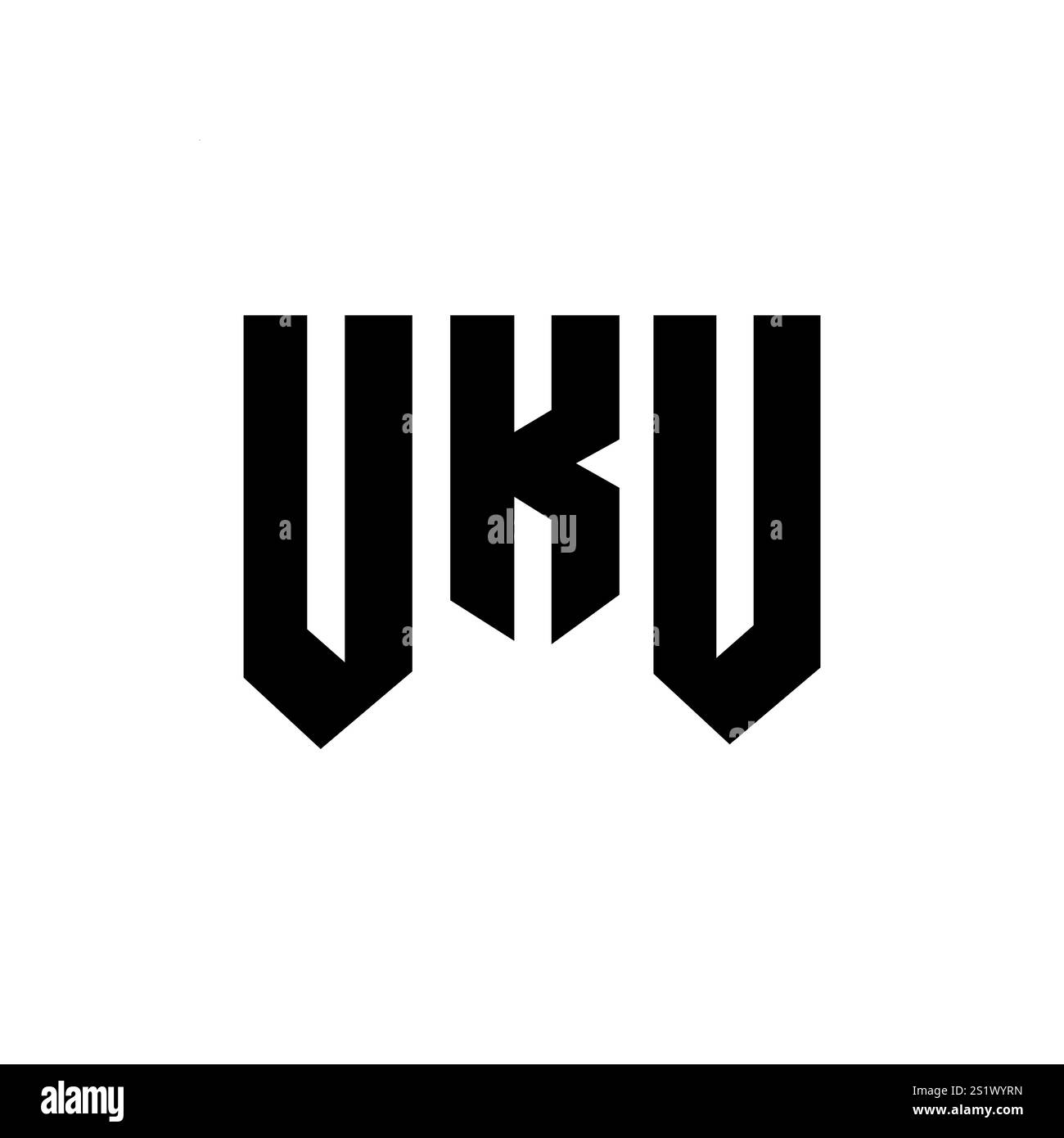 UKU letter logo design for technology company. UKU logo design black ...