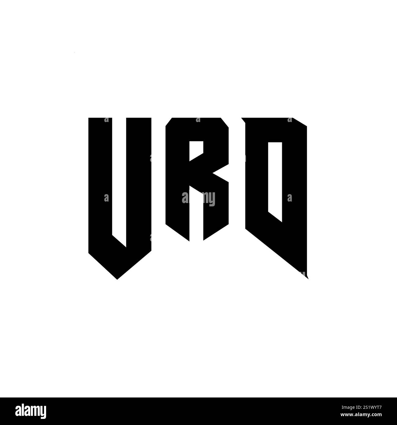 URD letter logo design for technology company. URD logo design black ...