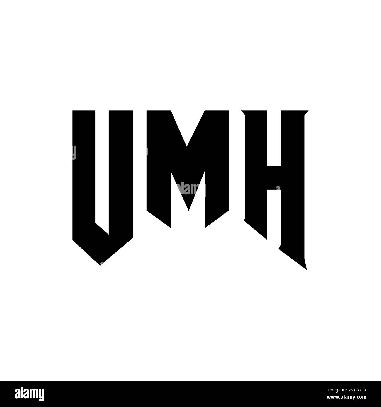 Umh logo design hi-res stock photography and images - Alamy