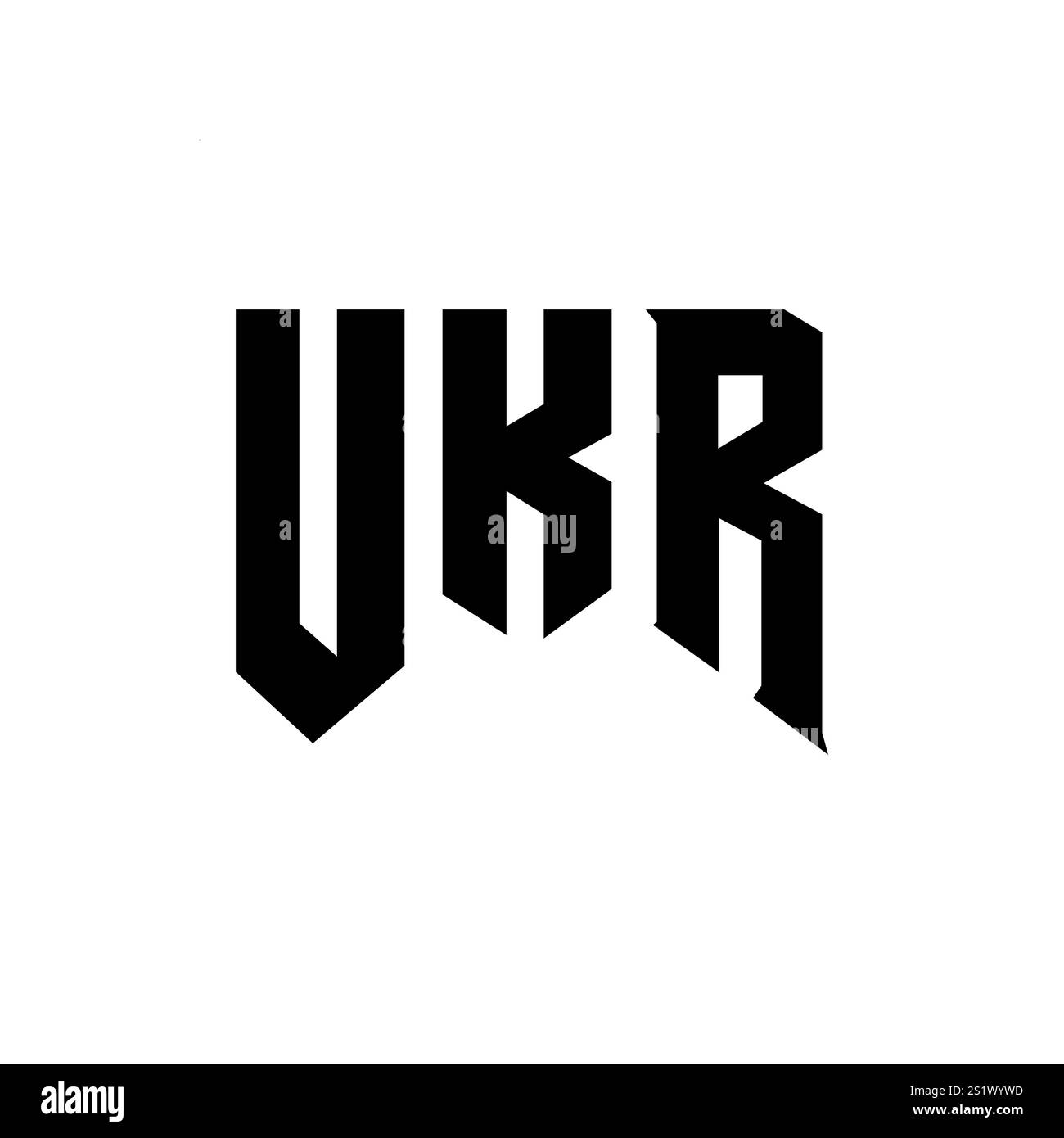 Ukr logo design Stock Vector Images - Alamy