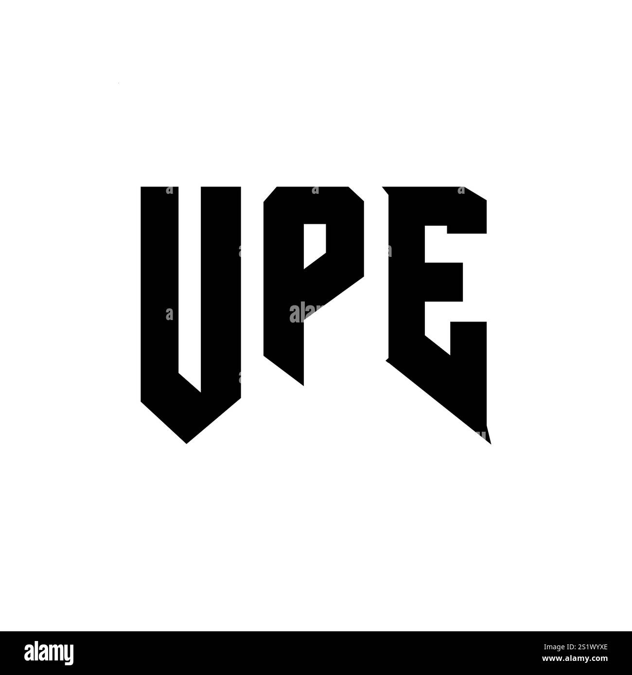 UPE letter logo design for technology company. UPE logo design black ...