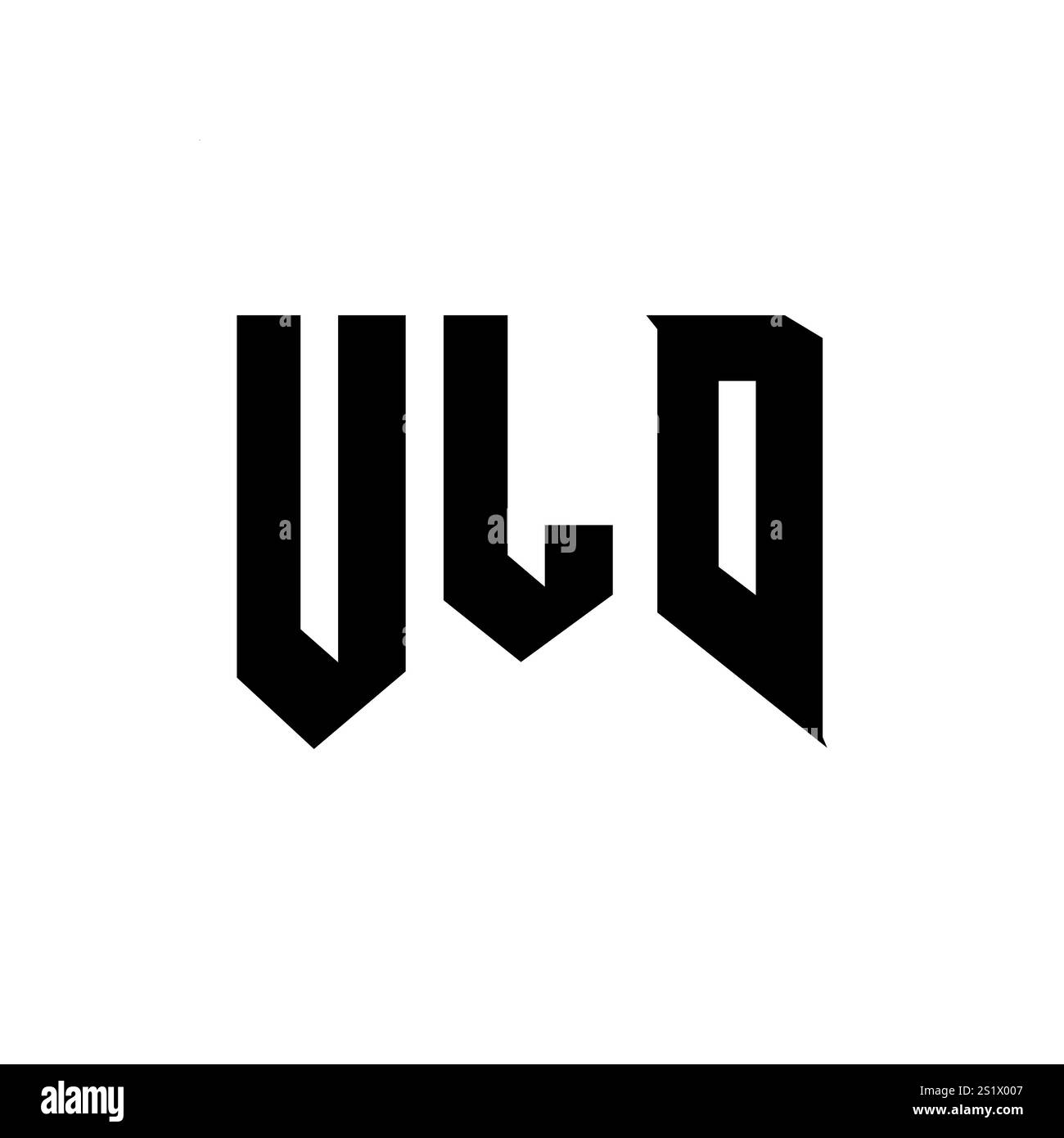 ULD letter logo design for technology company. ULD logo design black ...