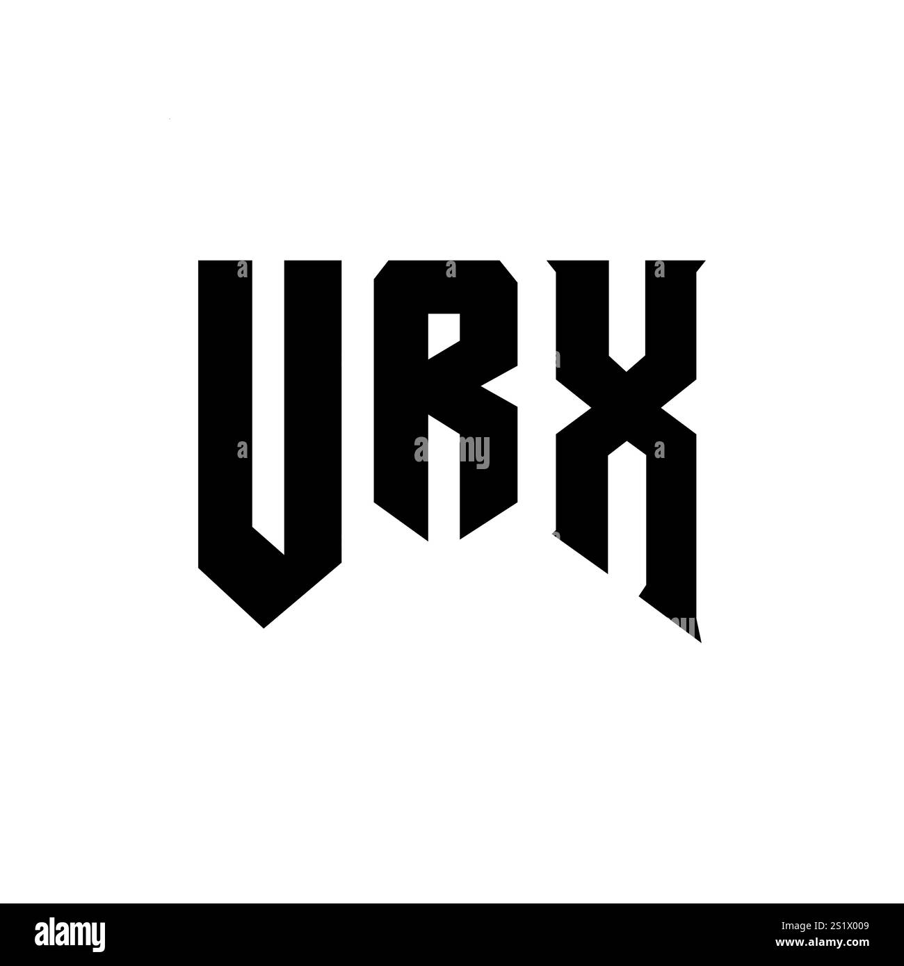 URX letter logo design for technology company. URX logo design black ...