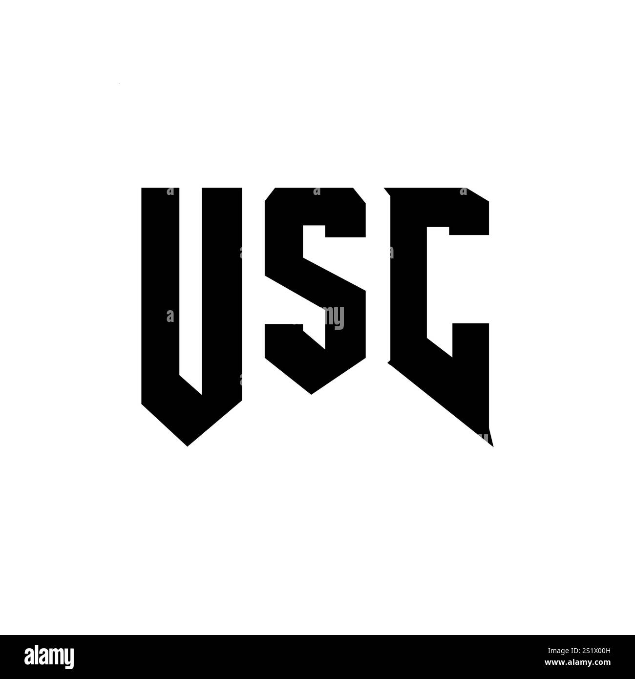 USC letter logo design for technology company. USC logo design black ...