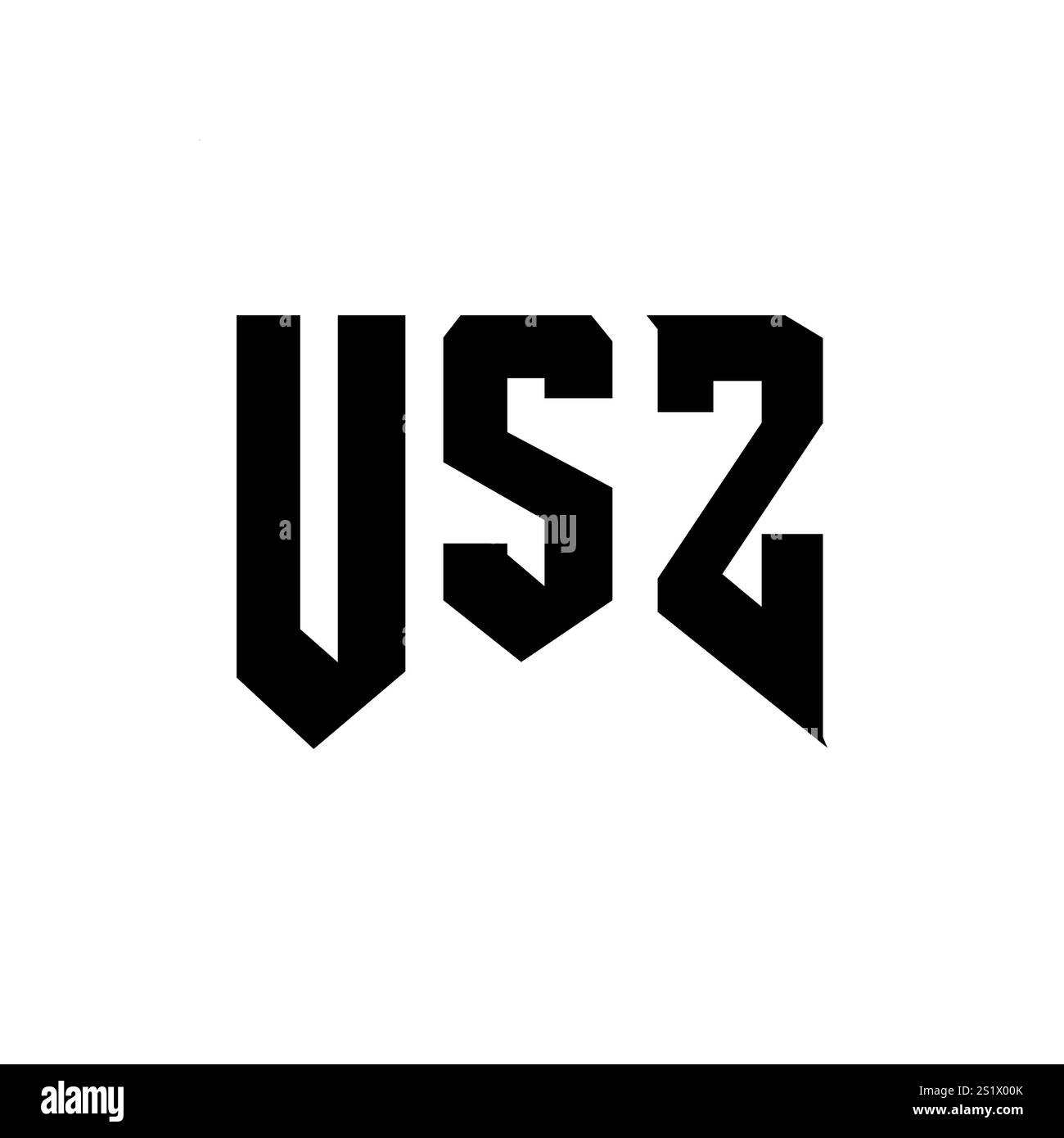 Usz logo design Stock Vector Images - Alamy