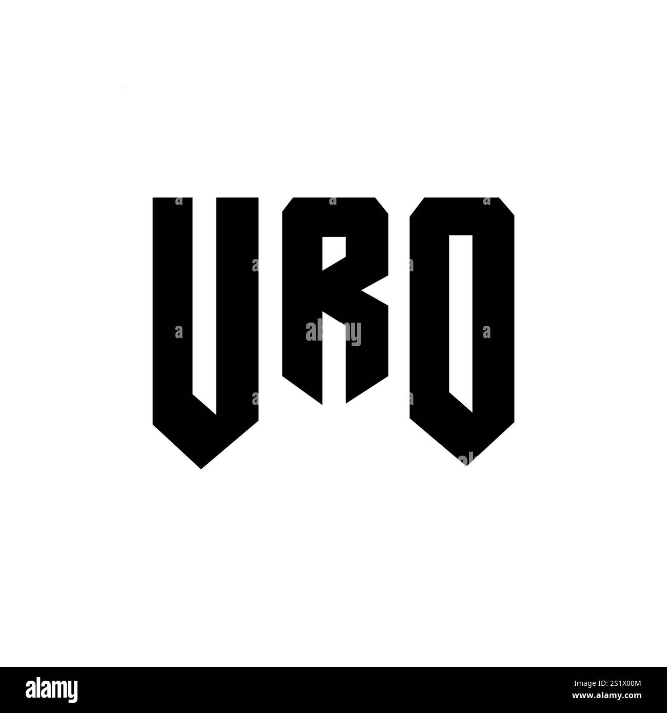 URO letter logo design for technology company. URO logo design black ...