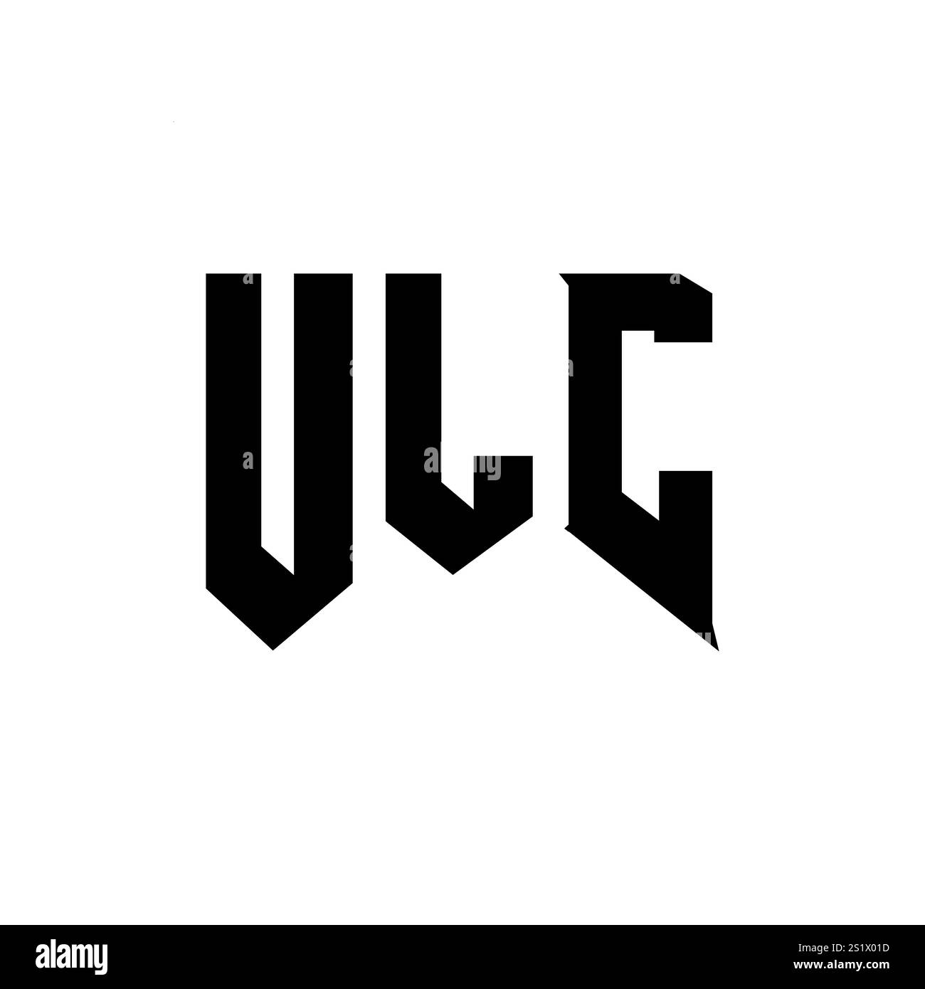 ULC letter logo design for technology company. ULC logo design black ...