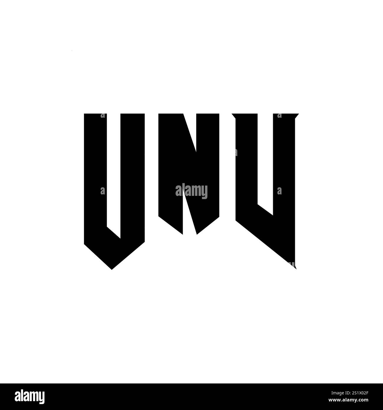 UNV letter logo design for technology company. UNV logo design black ...