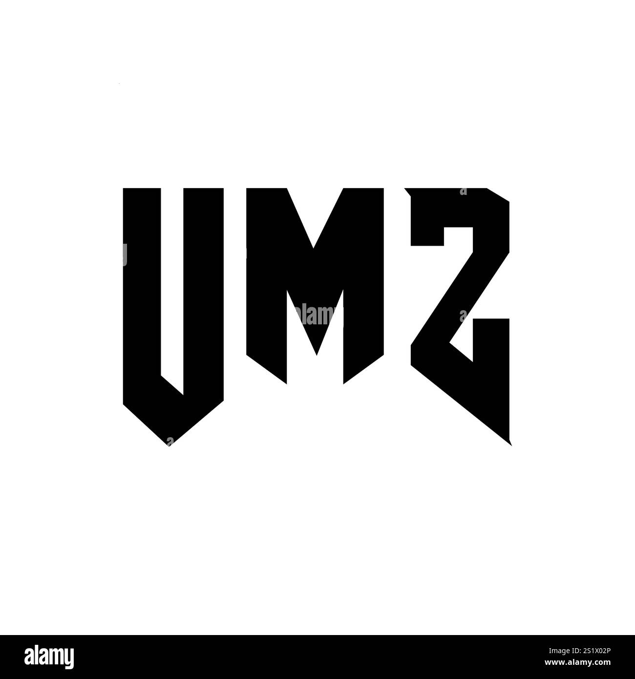 UMZ letter logo design for technology company. UMZ logo design black ...