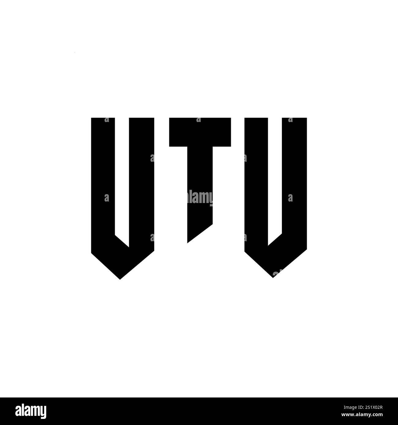 UTU letter logo design for technology company. UTU logo design black ...