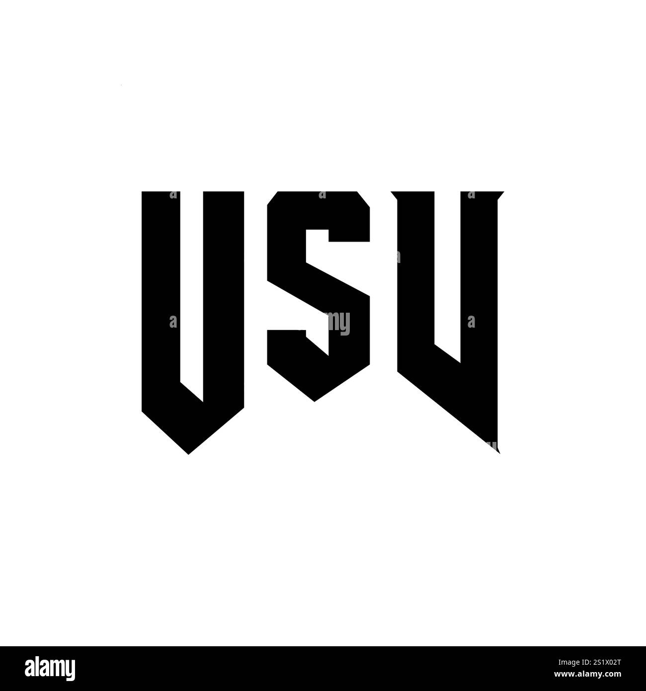 Usv logo design Stock Vector Images - Alamy