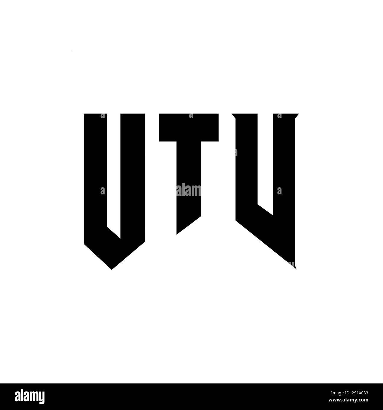 UTV letter logo design for technology company. UTV logo design black ...