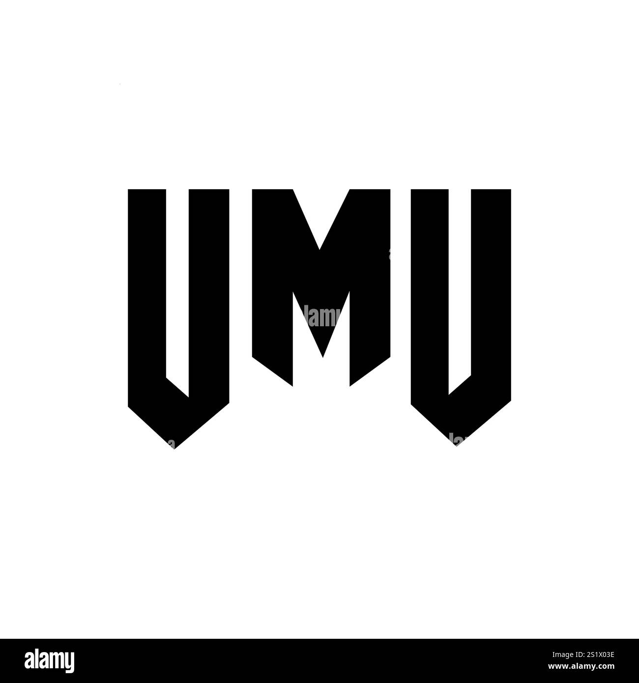 UMU letter logo design for technology company. UMU logo design black ...