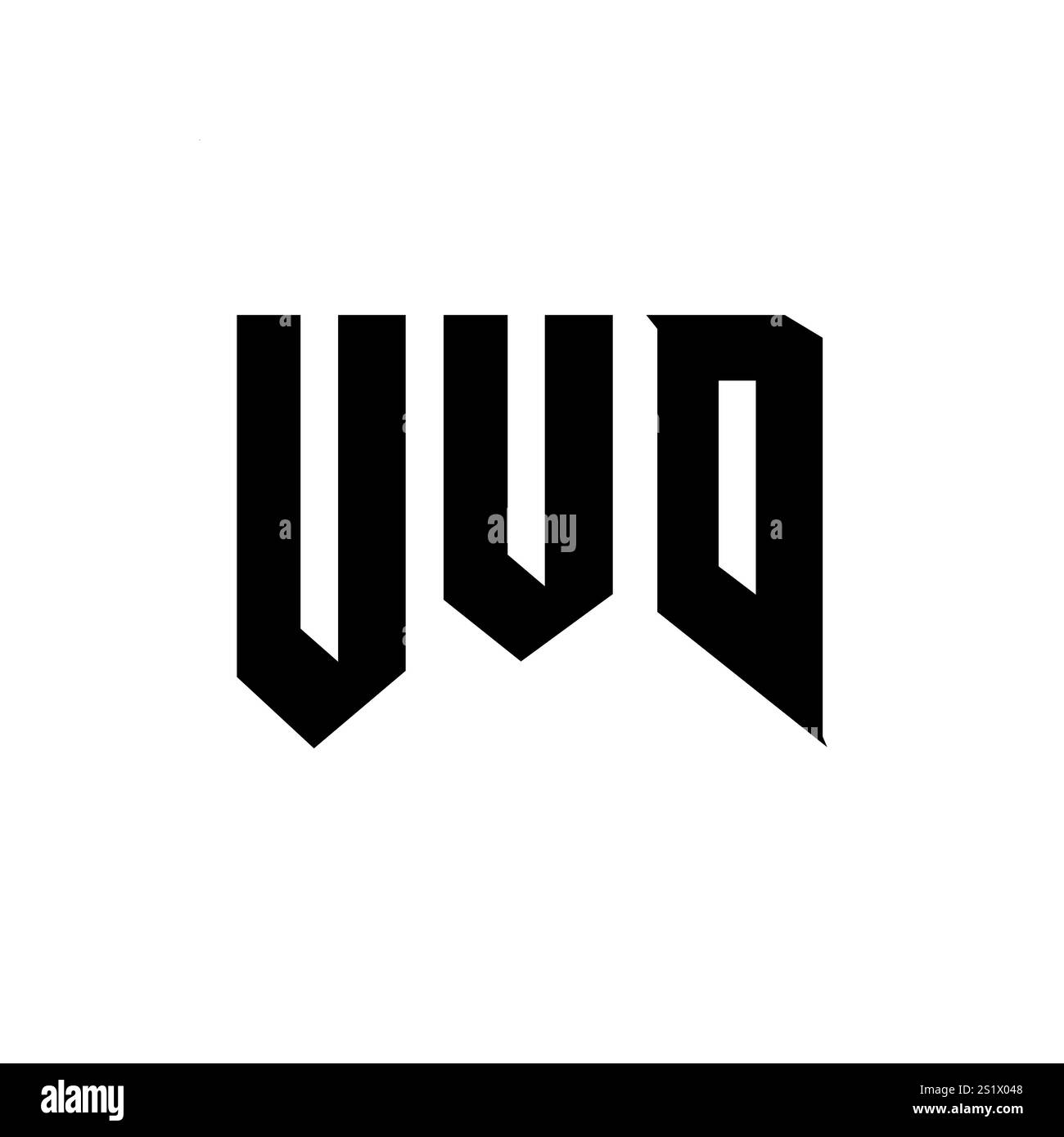 UUD letter logo design for technology company. UUD logo design black ...