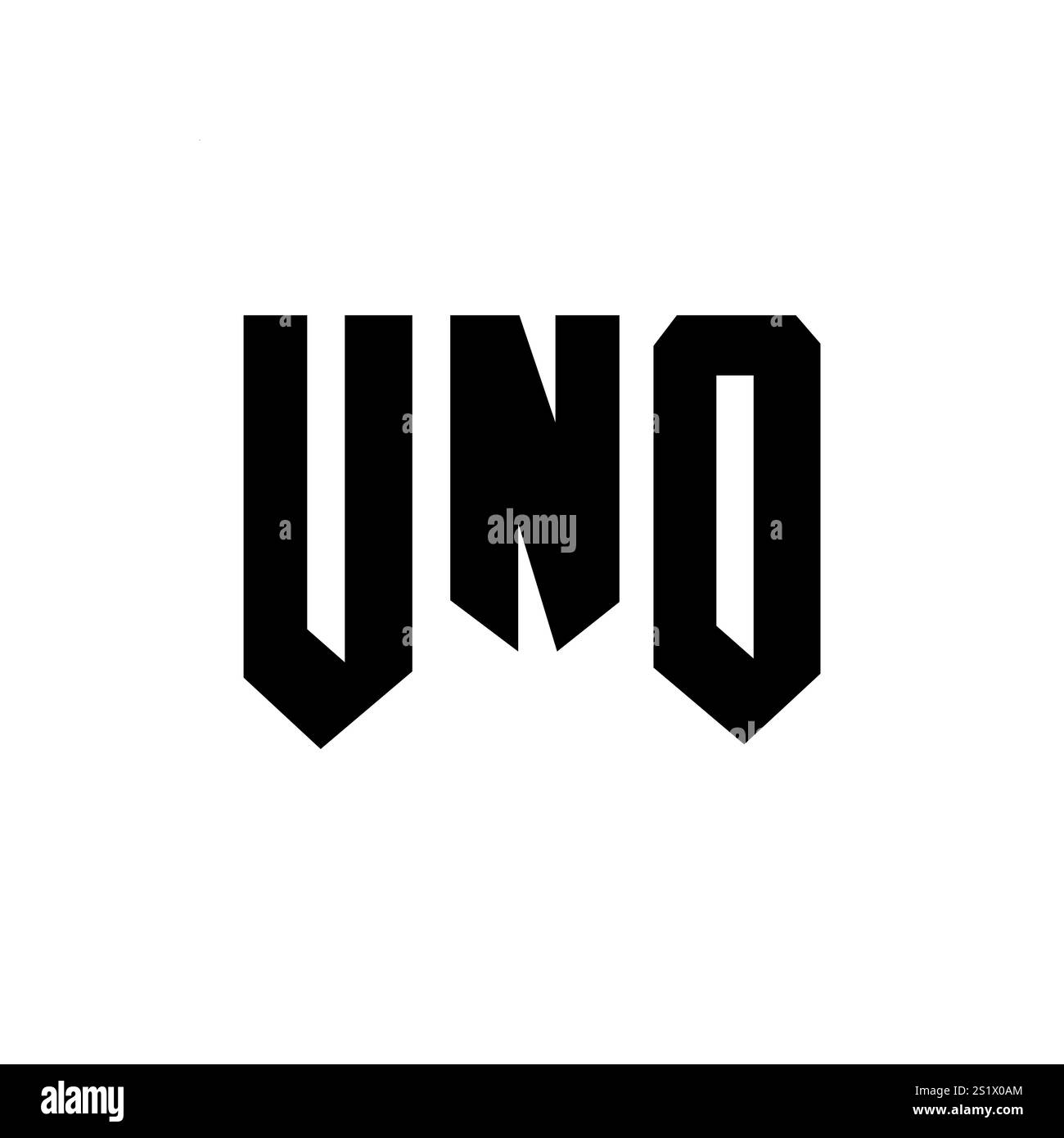 UNO letter logo design for technology company. UNO logo design black ...