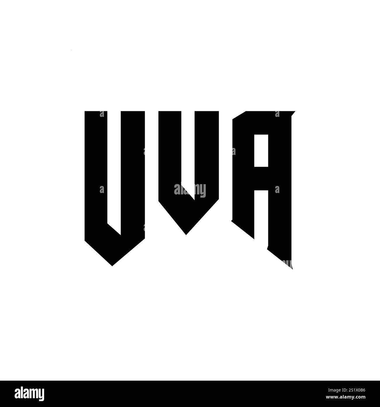 UVA letter logo design for technology company. UVA logo design black ...