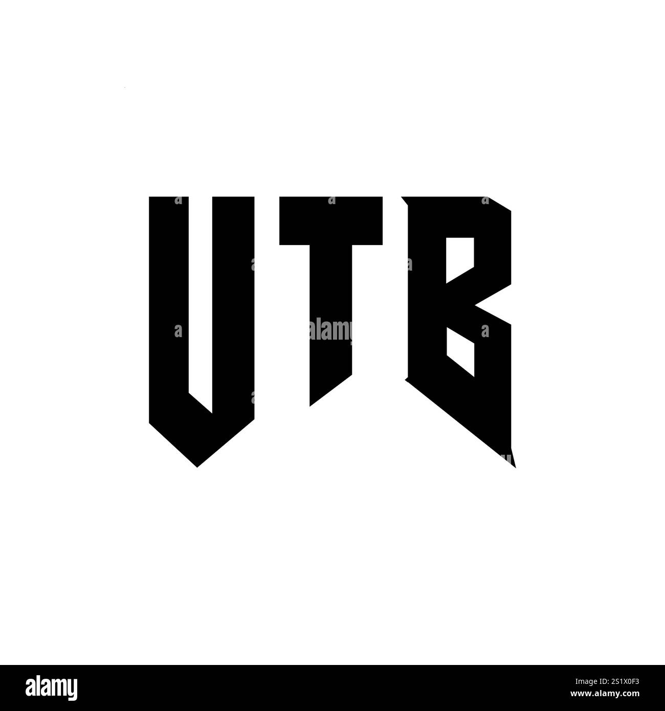 UTB letter logo design for technology company. UTB logo design black ...
