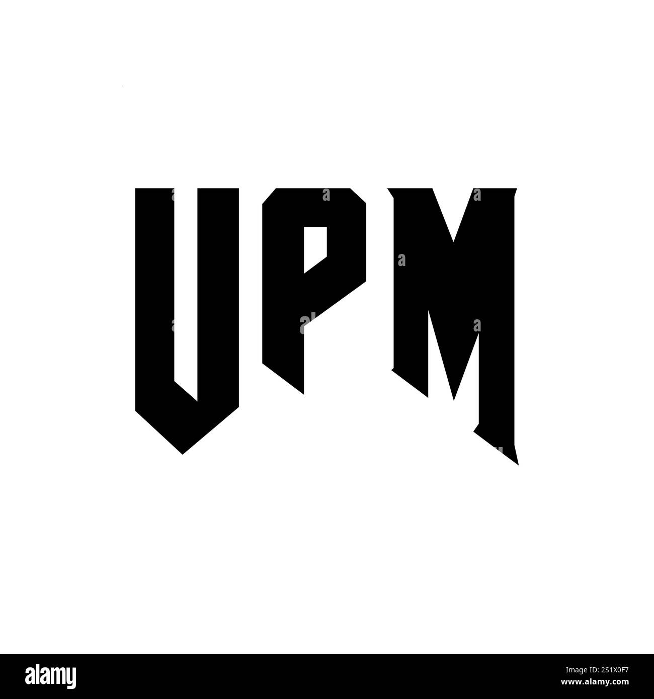 UPM letter logo design for technology company. UPM logo design black ...