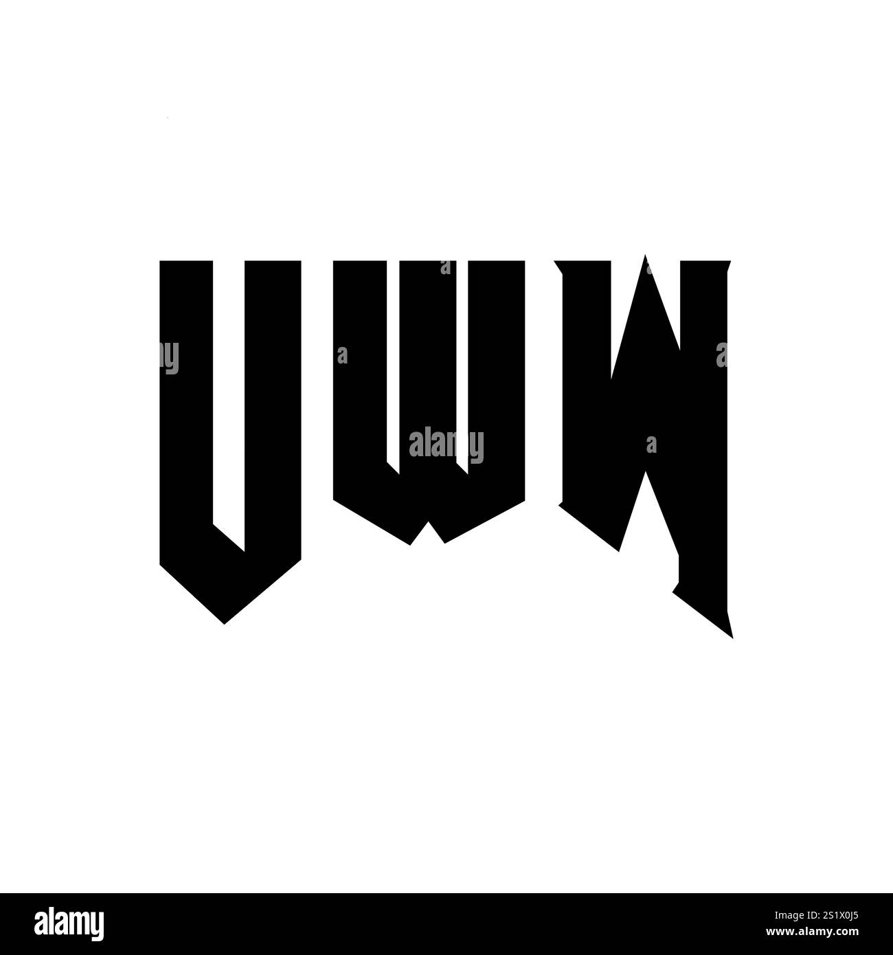 Uww logo design hi-res stock photography and images - Alamy