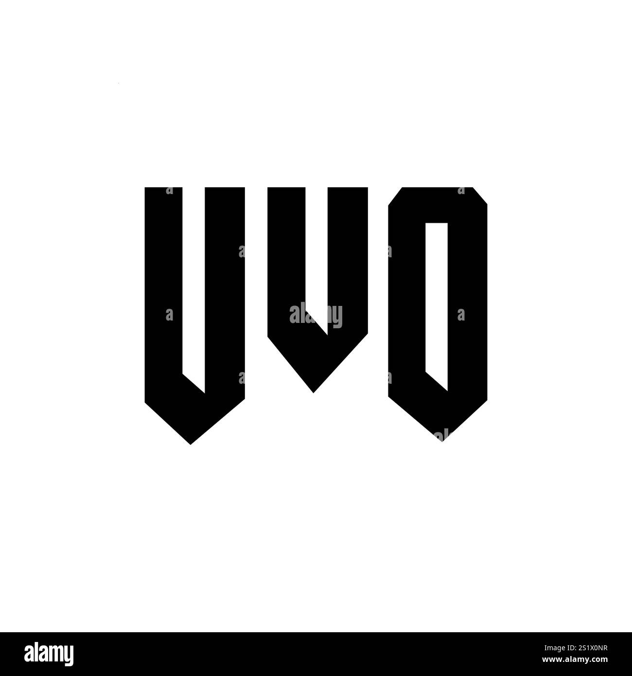 UVO letter logo design for technology company. UVO logo design black and white color combination ...
