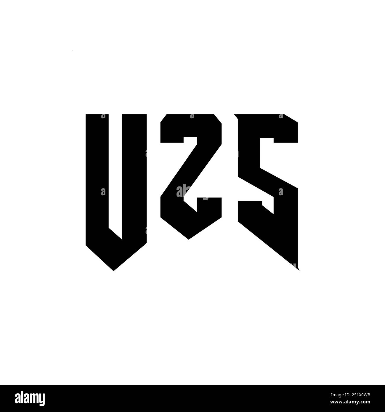 Uzs logo design hi-res stock photography and images - Alamy