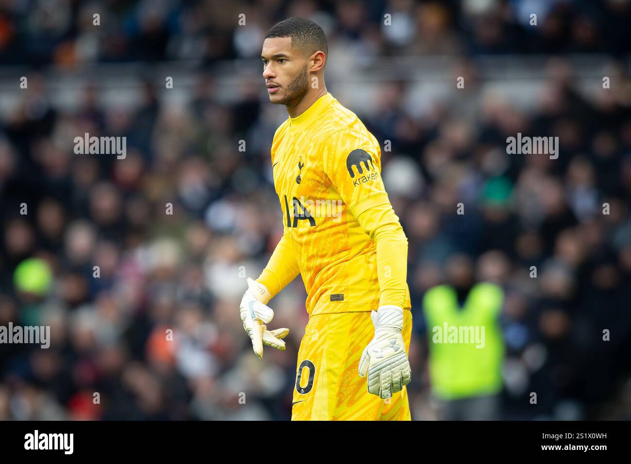 London, UK. 4th Jan, 2025. Tottenham Hotspur goalkeeper Brandon Austin ...