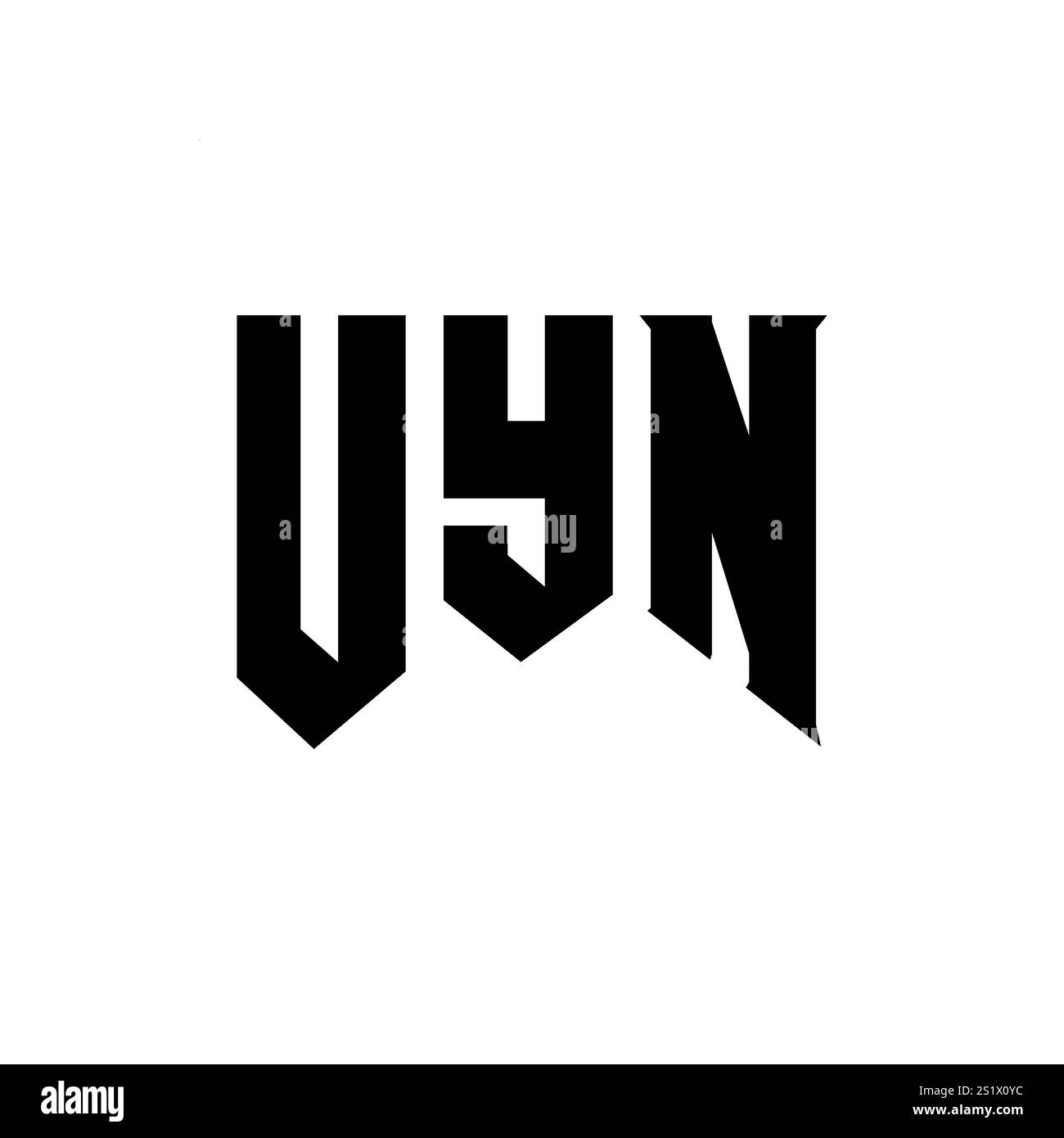 Uyn logo design Cut Out Stock Images & Pictures - Alamy
