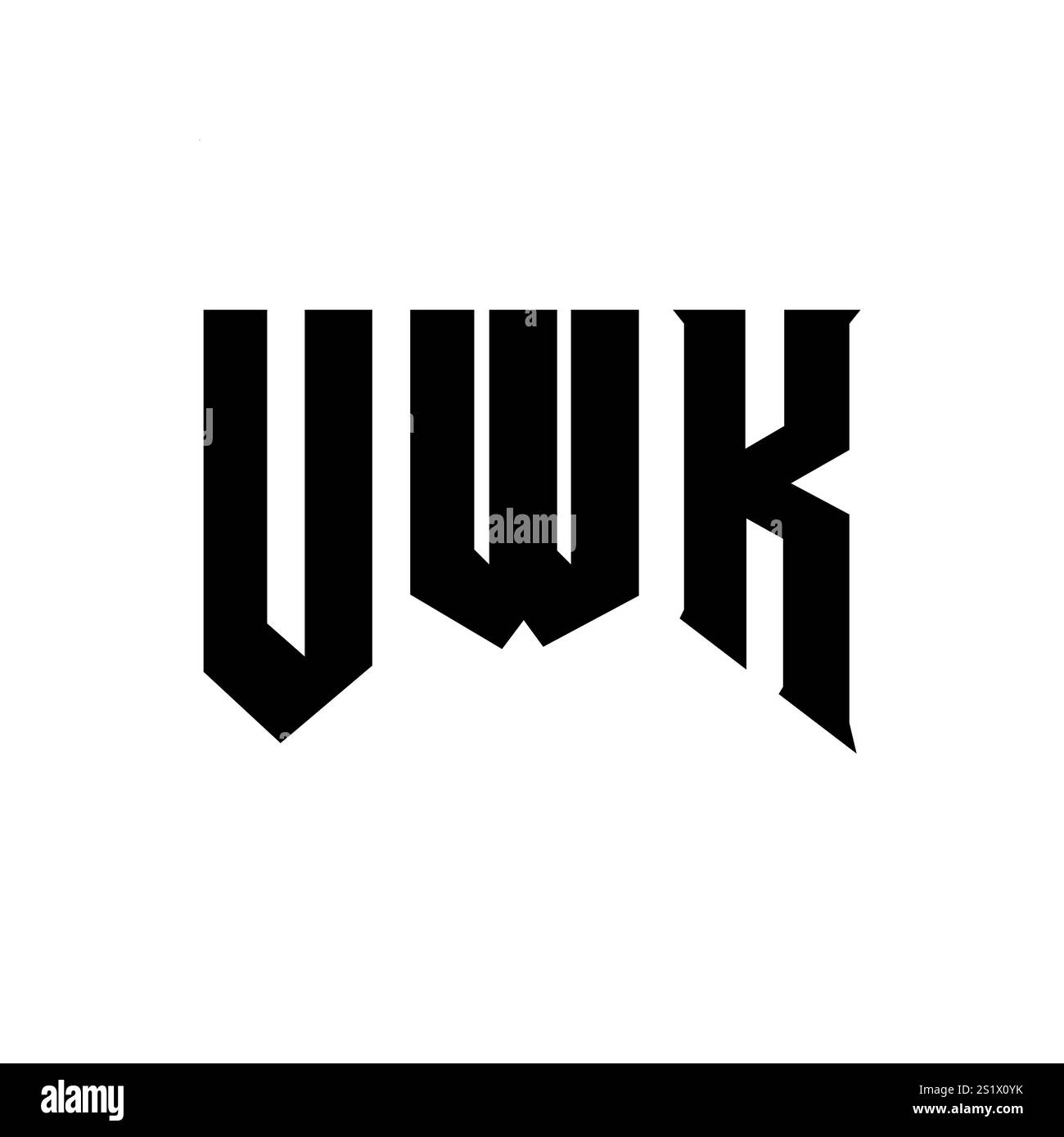 Uwk logo design hi-res stock photography and images - Alamy