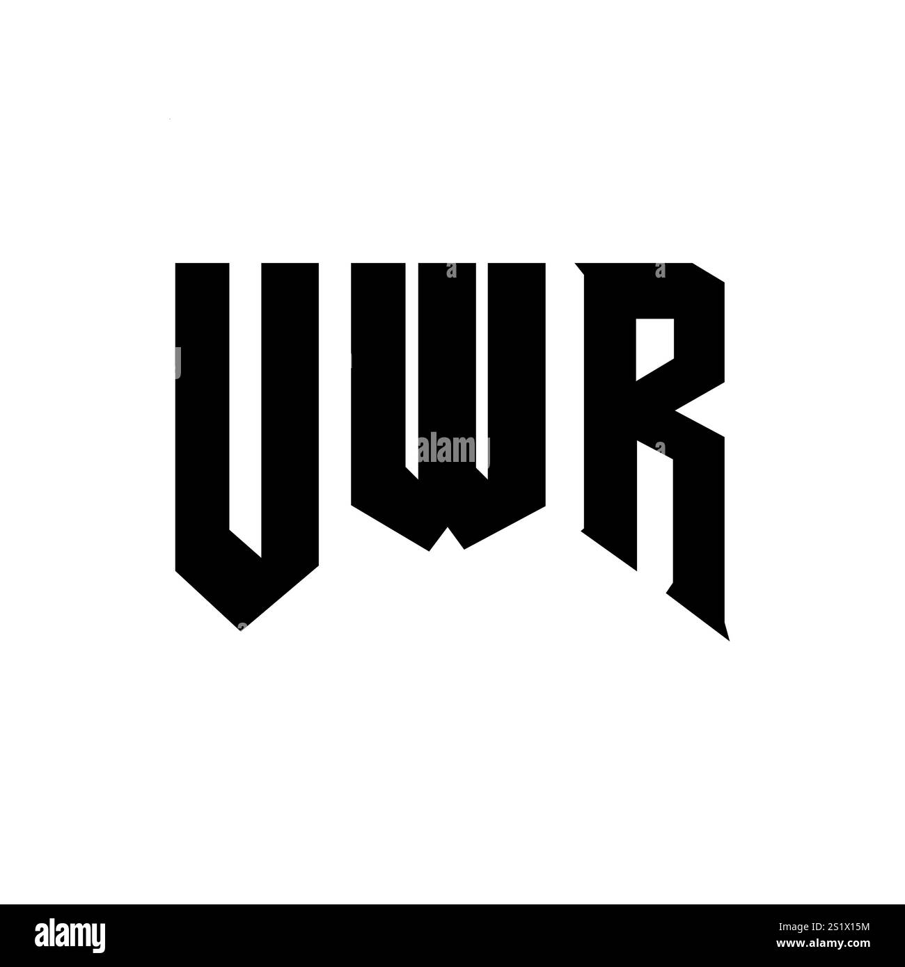 Uwr logo design hi-res stock photography and images - Alamy