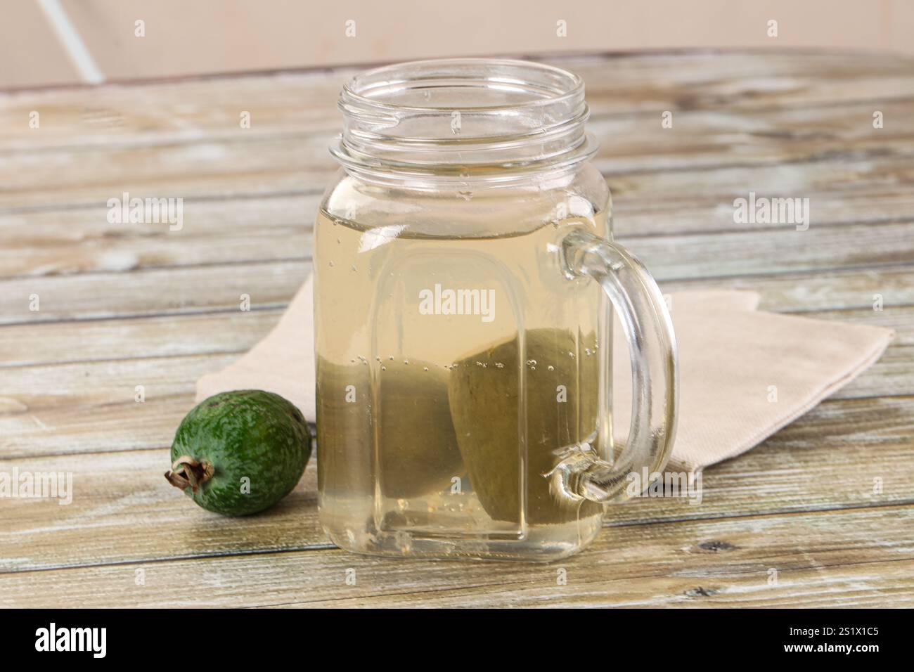 Homemade organic feijoa compote fresh drink Stock Photo - Alamy