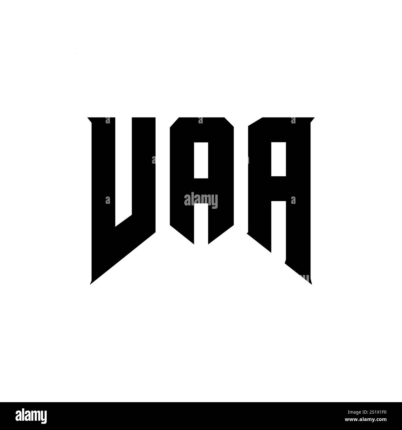 VAA letter logo design for technology company. VAA logo design black ...