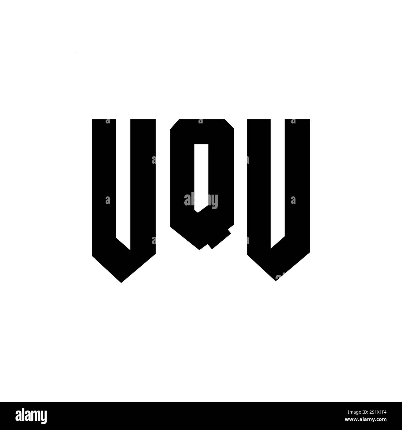 UQU letter logo design for technology company. UQU logo design black ...