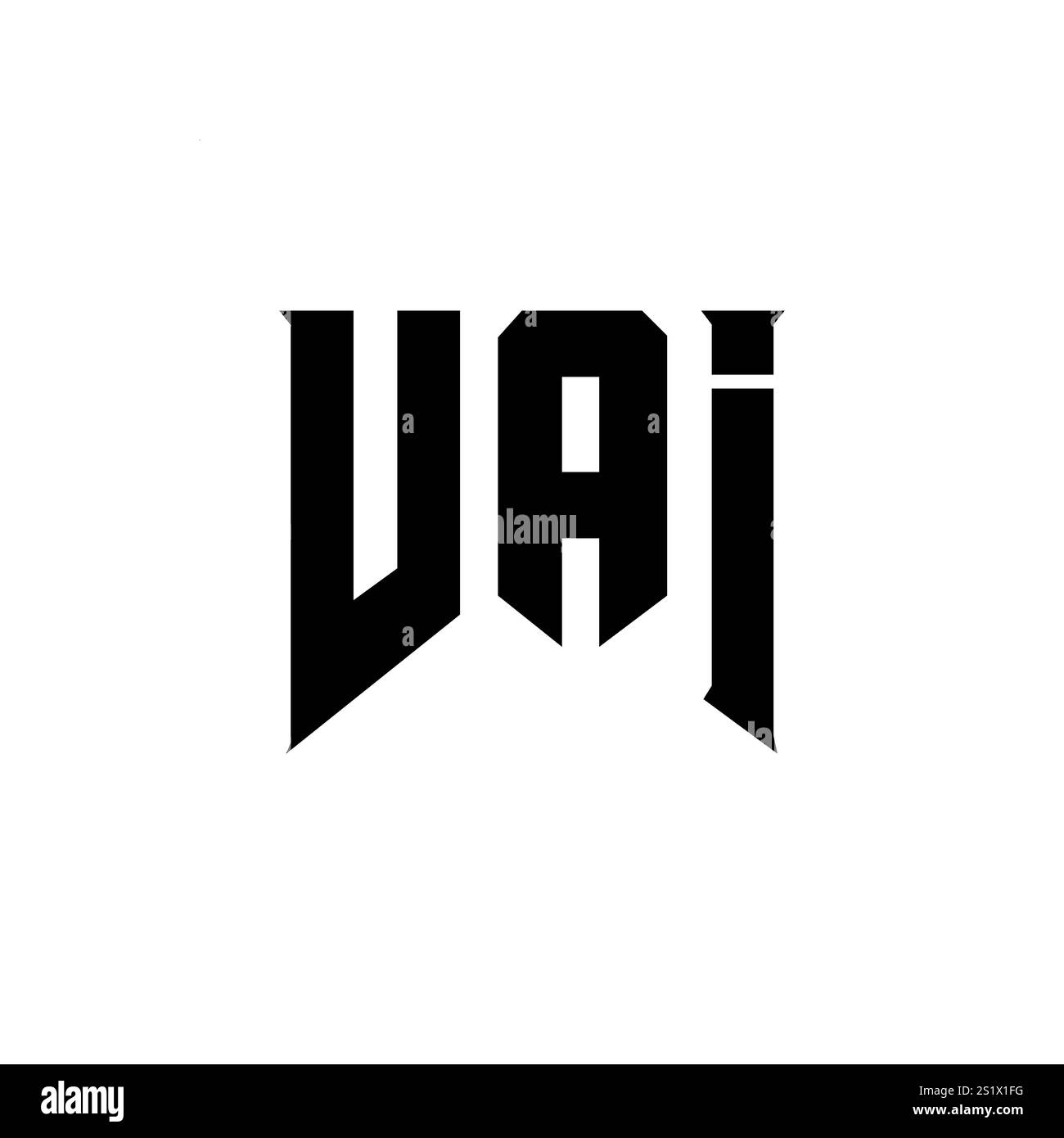 VAI letter logo design for technology company. VAI logo design black ...