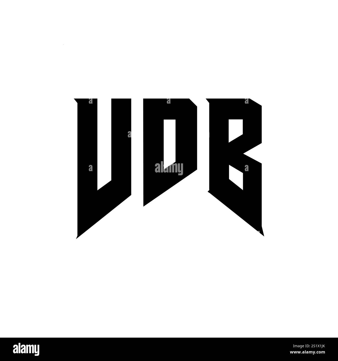 VDB letter logo design for technology company. VDB logo design black ...