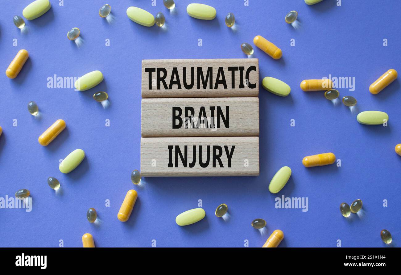 Traumatic Brain Injury symbol. Concept words Traumatic Brain Injury on ...