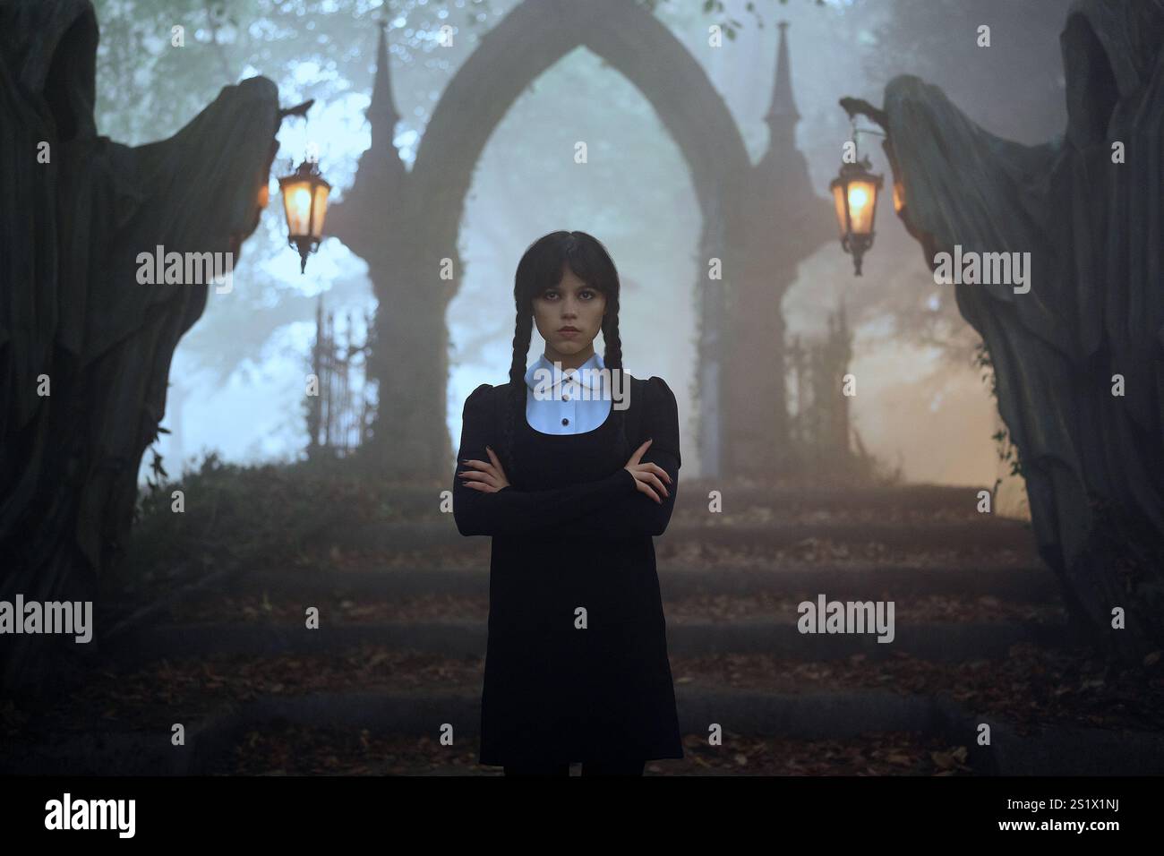 Wednesday series 2 Jenna Ortega Stock Photo - Alamy