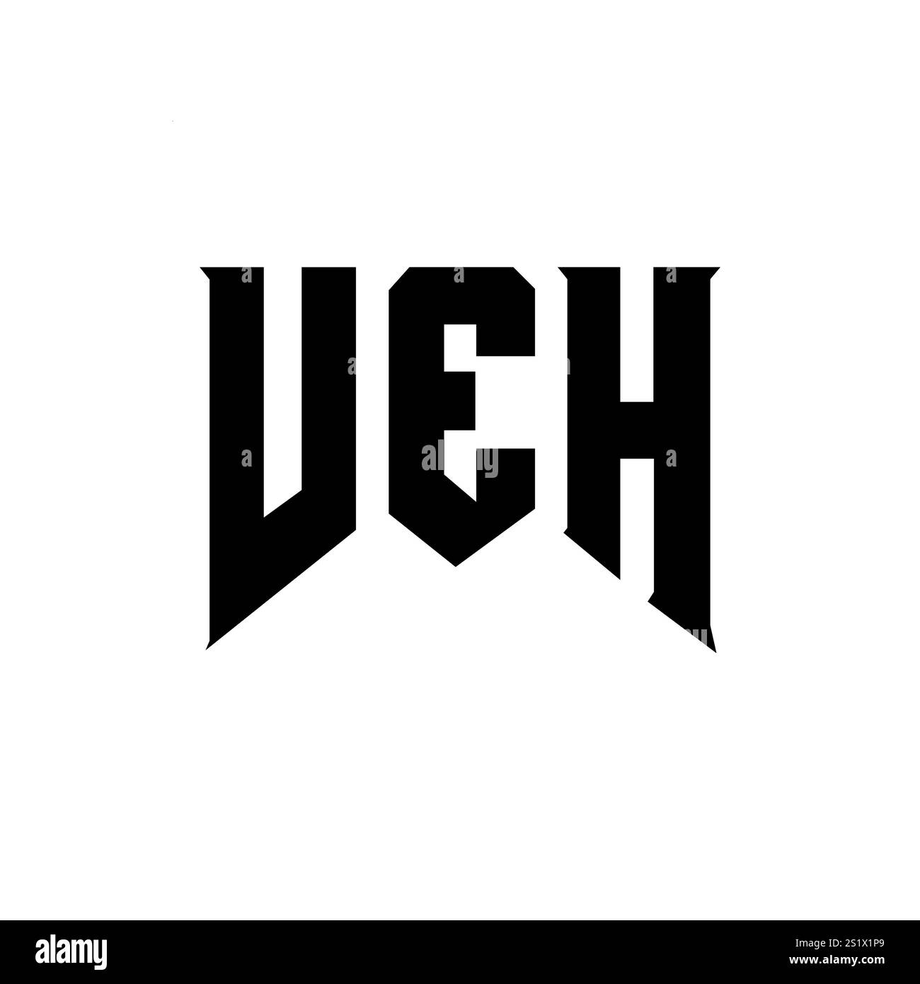 VEH letter logo design for technology company. VEH logo design black ...
