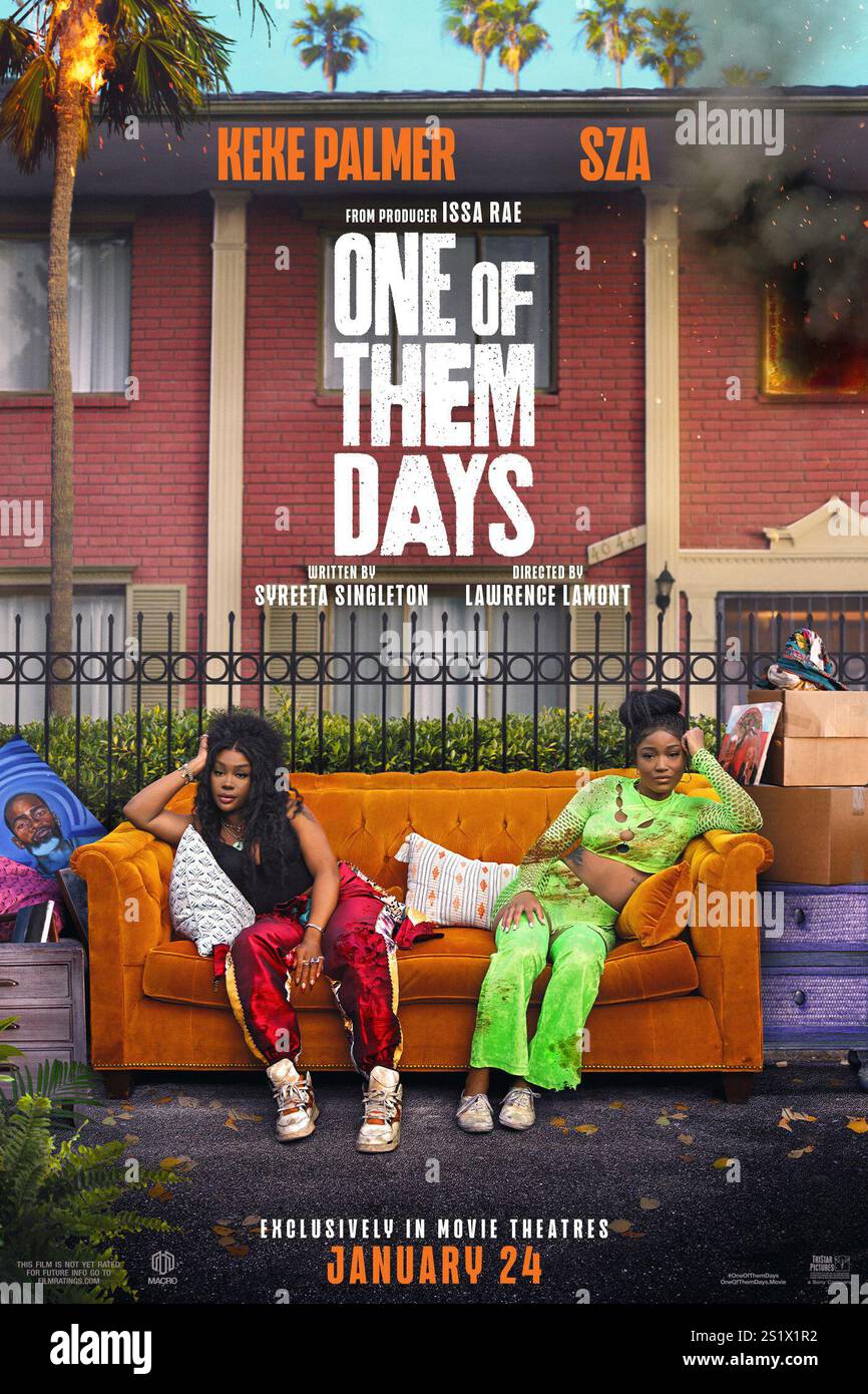 One of Them Days poster Keke Palmer & SZA Stock Photo - Alamy