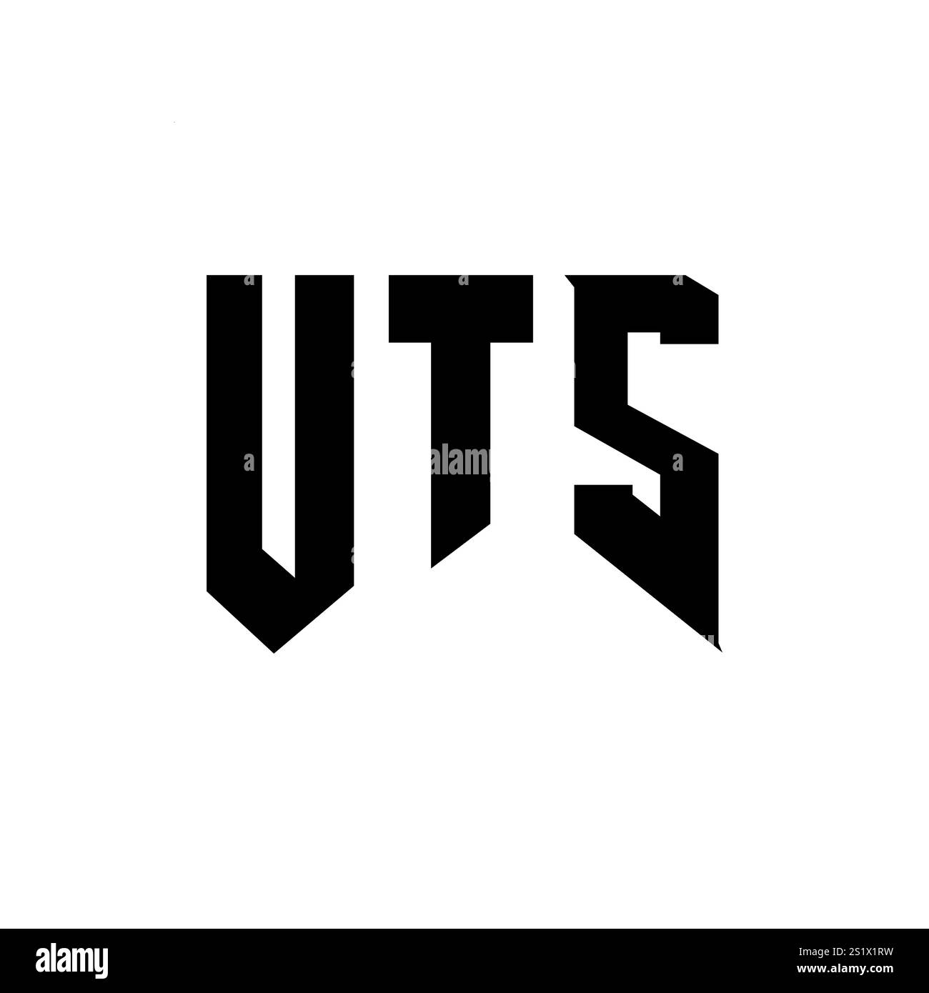 UTS letter logo design for technology company. UTS logo design black ...