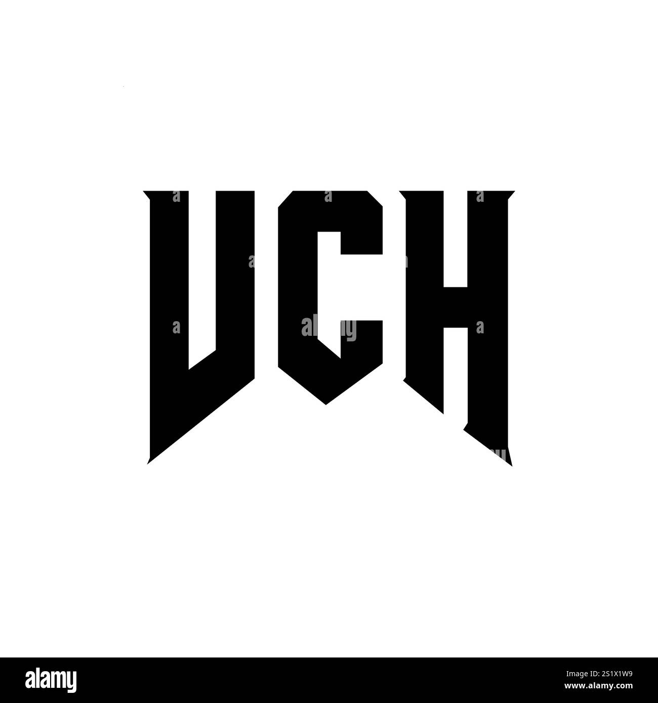 VCH letter logo design for technology company. VCH logo design black ...