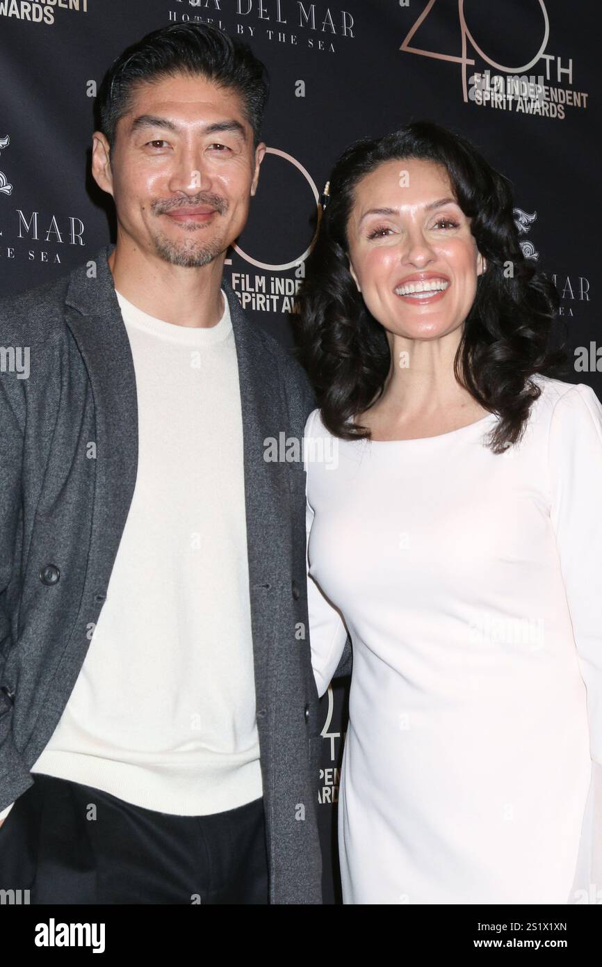 Santa Monica, USA. 4, January, 2025. Pictured left to right, Brian Tee ...