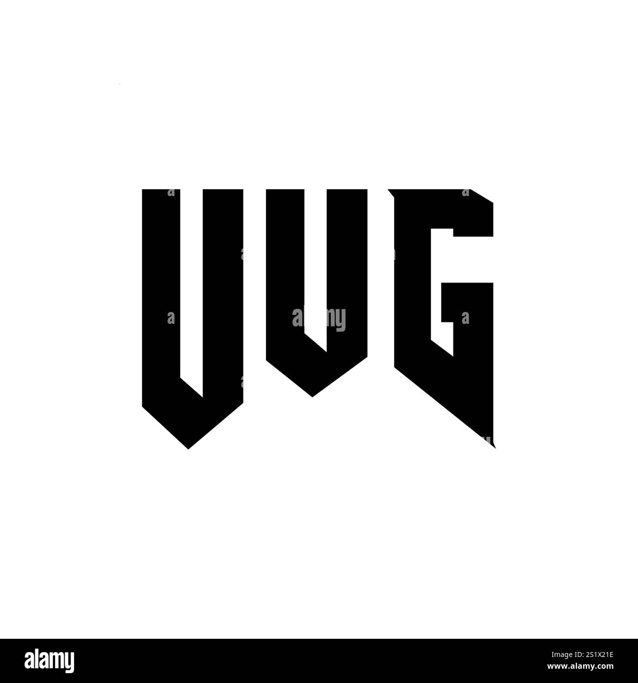 UUG letter logo design for technology company. UUG logo design black ...
