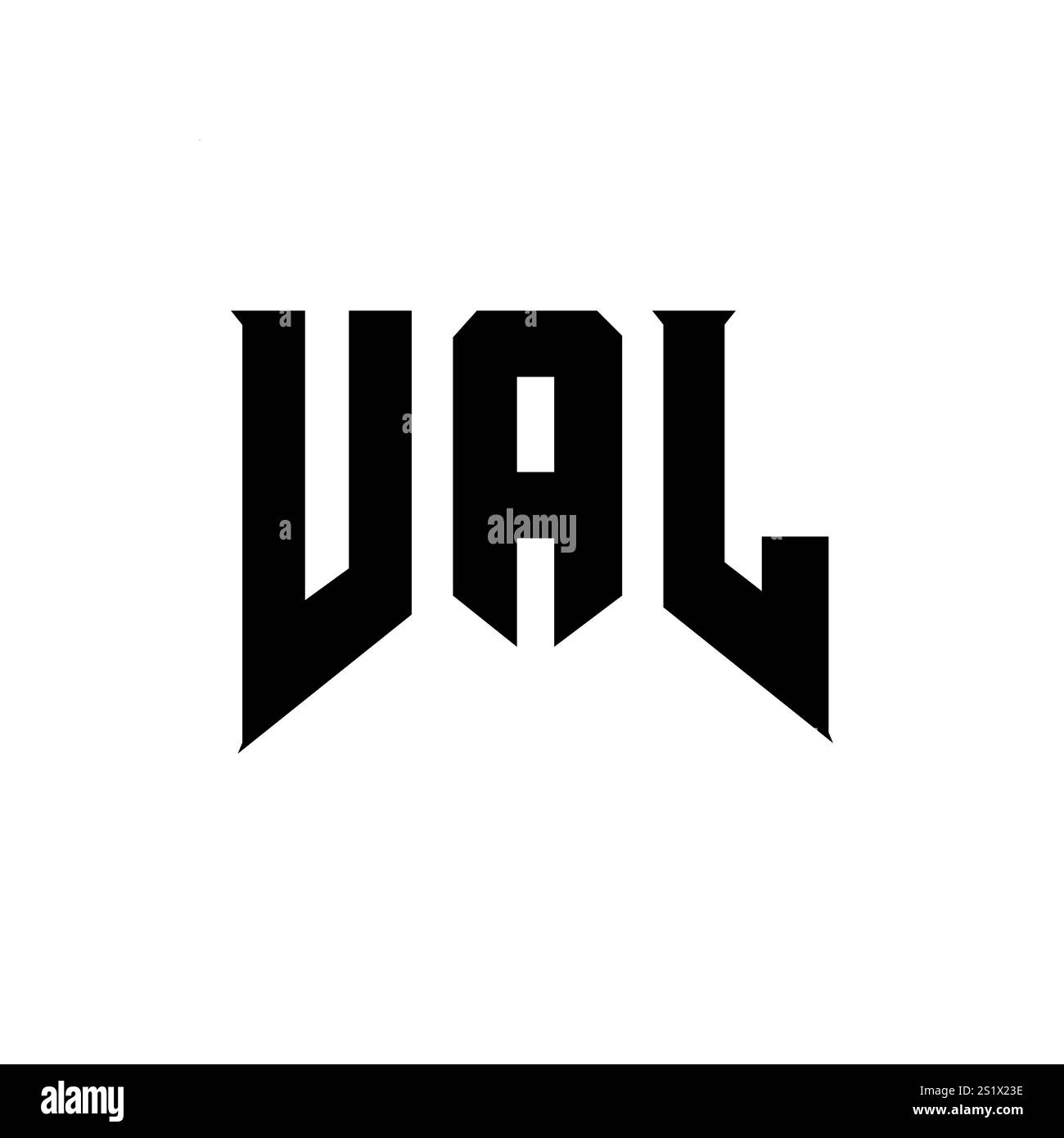 VAL letter logo design for technology company. VAL logo design black ...