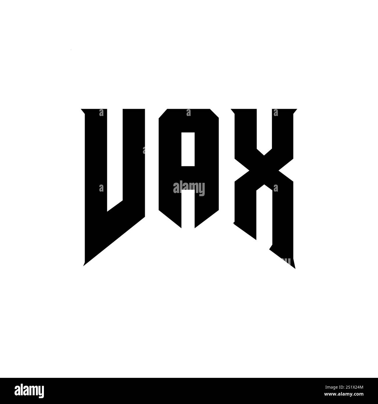 Vax logo design hi-res stock photography and images - Alamy