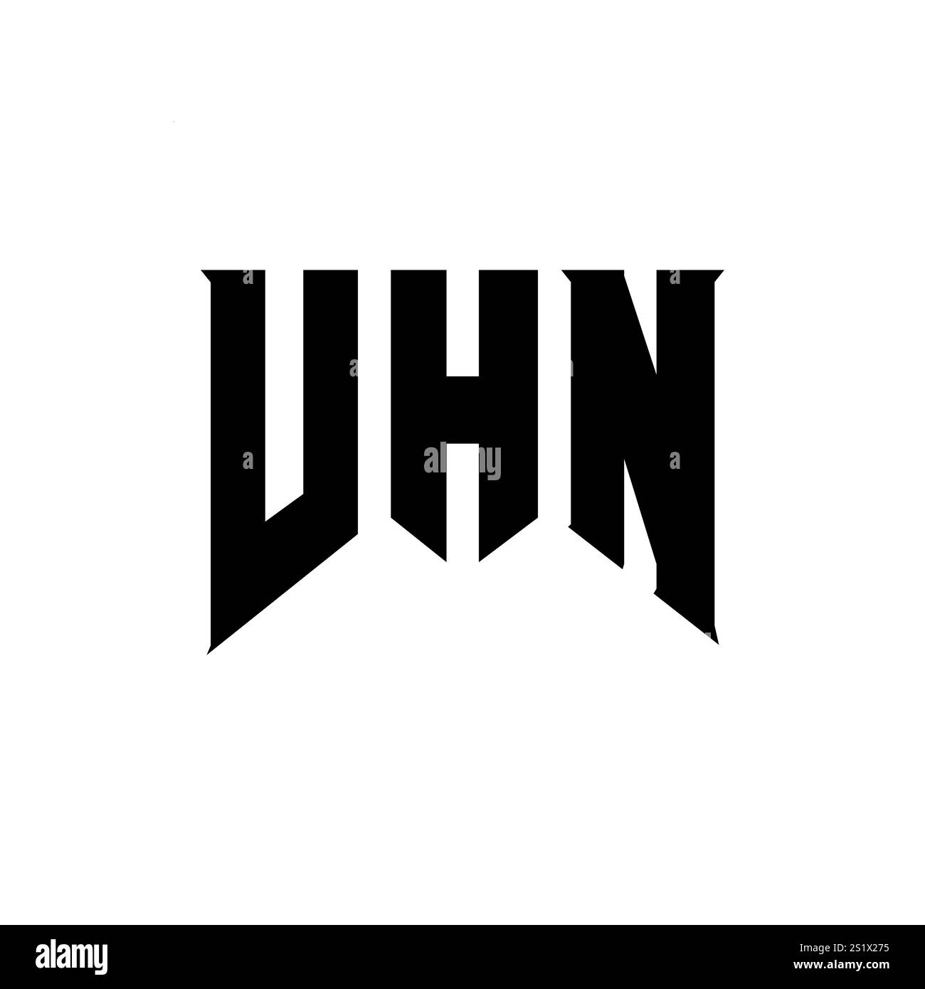 VHN letter logo design for technology company. VHN logo design black ...